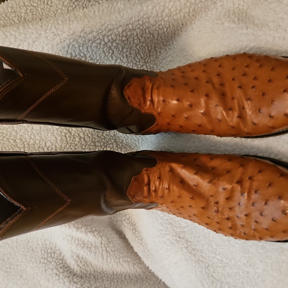 Nocona | Shoes | Larry Mahan Ostrich Skin Boots | Poshmark